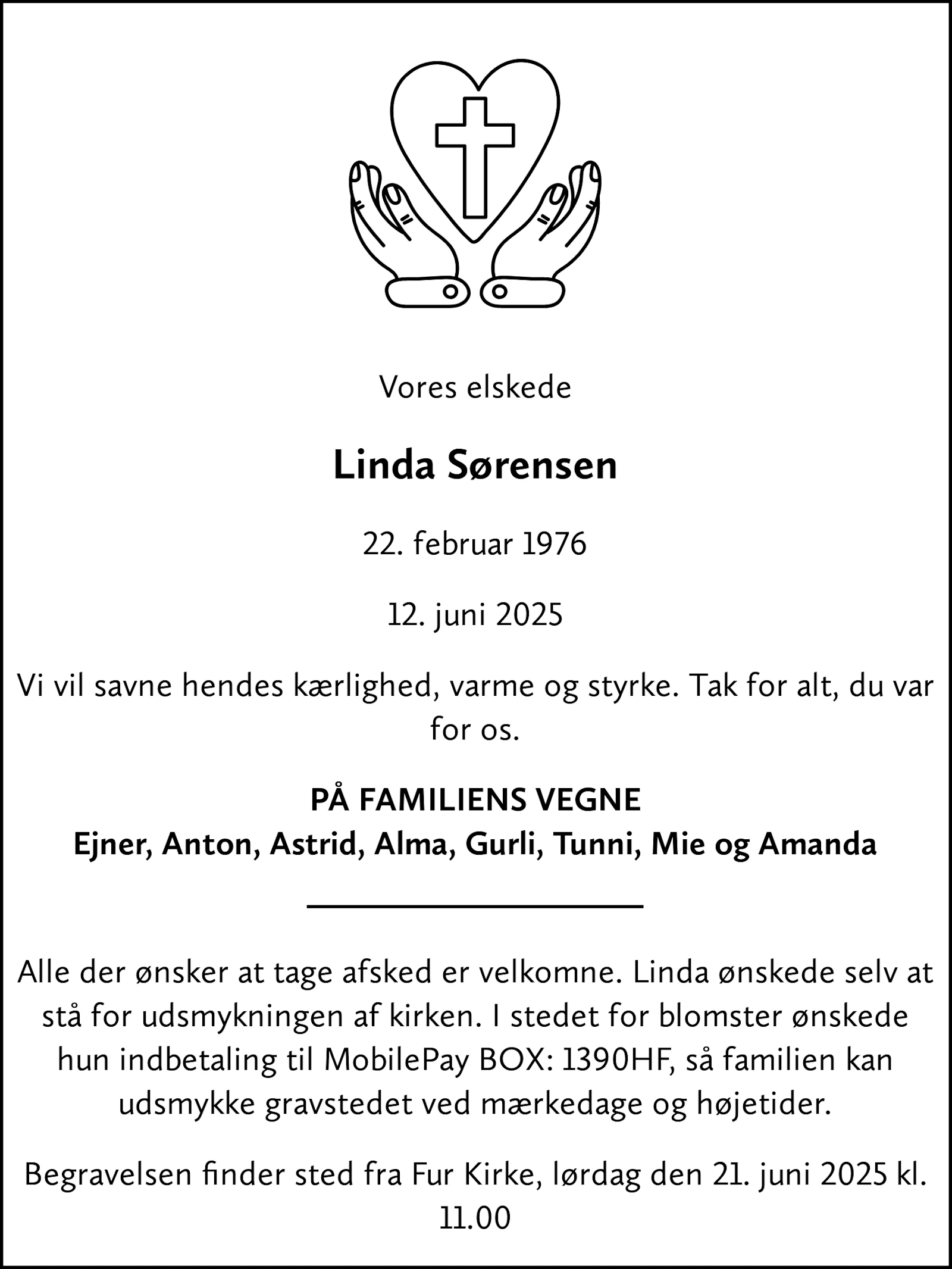 Til minde om Linda Sørensen - Lavendla
